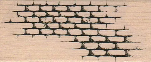 Brick Background 2 1/4 X 5 · VivaLasVegasStamps!